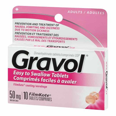 Aqua Pharmacy Barbados - Gravol Tablets 10s (058738325513)