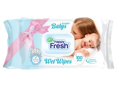 Aqua Pharmacy Barbados - Happy Fresh Sensitive Baby Wet Wipes 100s ...